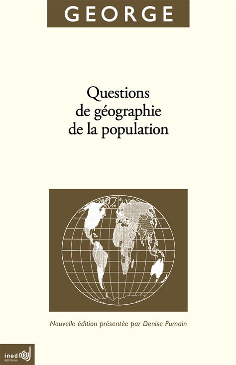 Questions De Géographie De La Population Classiques De LÉconomieet