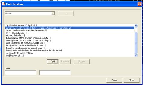 Code Manager SciELO PC Programs 2020 Documentation