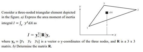Solved Consider A Three Noded Triangular Element Depicted In