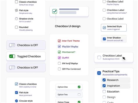 Checkbox UI Design Tutorial Behance