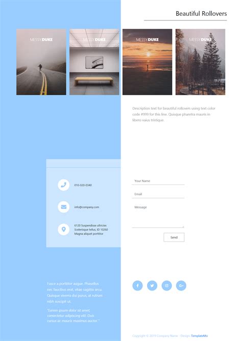 Templatemo Sided Template Bootstrap 4 Layout