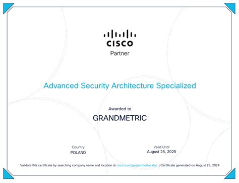 Grandmetric With Advanced Security Architecture Specialization
