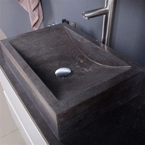 Stone Rectangular Sink Bluestone Sink Ms0016 Milestone International
