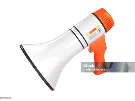 물러나 확성기 흰색 배경에 고립의 닫습니다 3 차원 일러스트 레이 션 0명에 대한 스톡 사진 및 기타 이미지 0명 경계 표지 광고 Istock