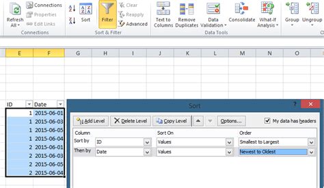 Excel Advanced Filter The Most Recent Date Stack Overflow