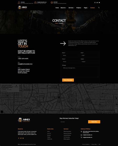 Minex Mining And Industry Elementor Template Kit By Dex Theme Themeforest