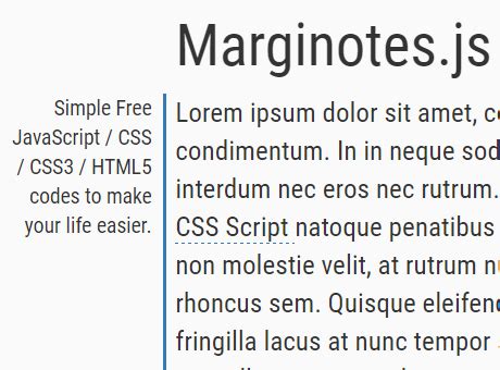 Nota Marginal De Easy Side En Vanilla Javascript Marginotes Js