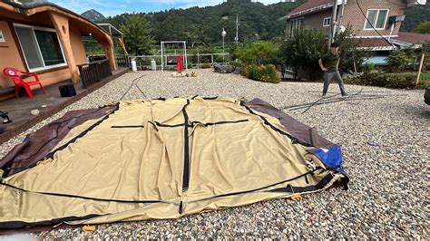 로크포트 철수 꿀팁 ㅣ 폴 한번에 빼는 법 ㅣ 구매했을때 처럼 접는 법 ㅣ 5분 철수 하는 법 올캠핑 로크포트 해체법