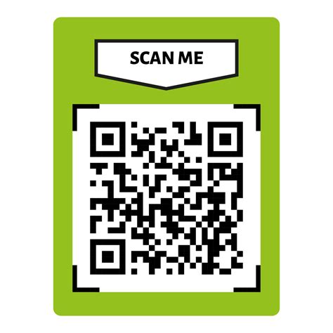 Scan Me Qr Code Design Qr Code For Payment Text Transfer With Scan Me Button Vector