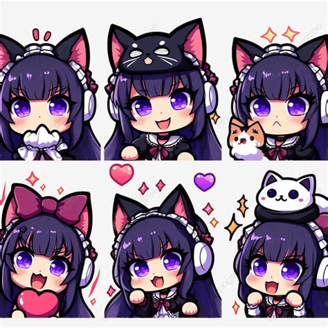 Twitch Chibi Girl Emote Girl Emote Cute Girl Emote Twitch Emote Png