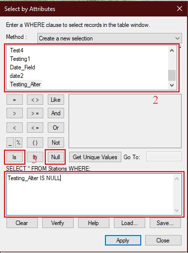 How To Select Null Values From A Geodatabase Feature Class