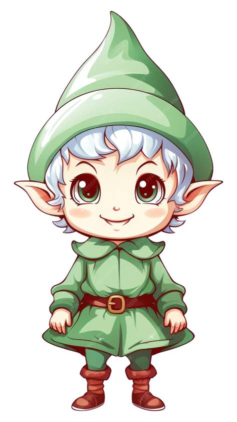 Png Elf 卡通的可爱表现 Premium Ai Generated Image