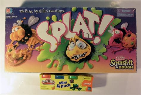 Splat Bug Squishin Play Doh Board Game 1990 W New Play Doh