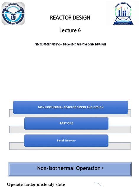 Lecture 6 Pdf Chemical Reactor Chemical Reactions