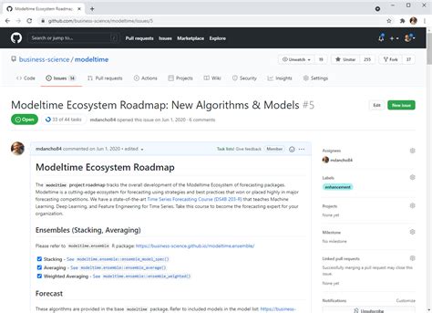 Modeltime Algorithm Roadmap • Modeltime