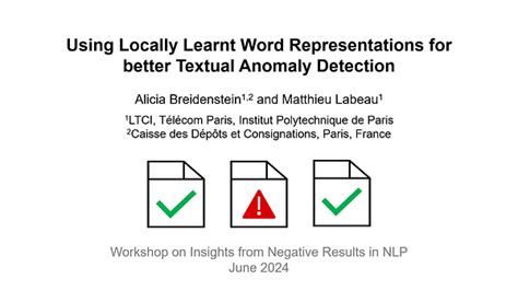Using Locally Learnt Word Representations For Better Textual Anomaly Detection Underline