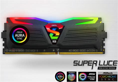 Geil Launches New Additions To Its Super Luce Rgb Sync Ddr4 Lineup
