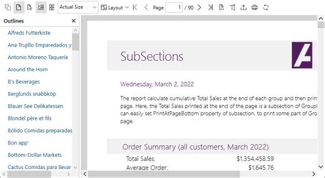 View Reports Flexreport For Wpf Componentone
