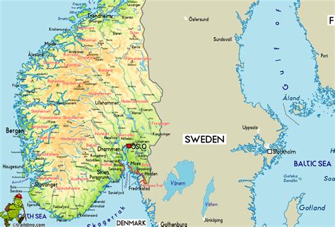 Norway Mountains Map
