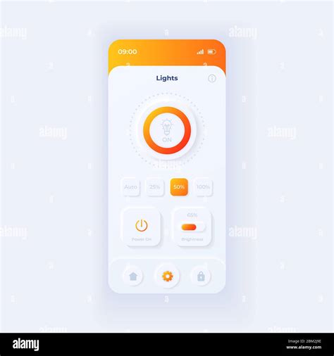 Iot Application Smartphone Interface Vector Template Mobile App Page