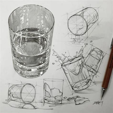 artist shows how to draw realistic objects in amazing step by step