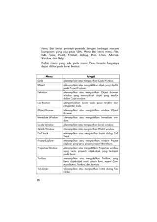 Pemrograman Vba Ms Off Excel Pdf