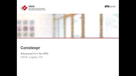 11 Advanced C Constexpr Bianco Youtube