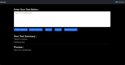 Praful Nigam On Linkedin Reactjs Textutility Githubpages