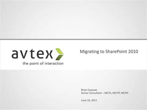 Ppt Migrating To Sharepoint 2010 Powerpoint Presentation Free Download Id 926593