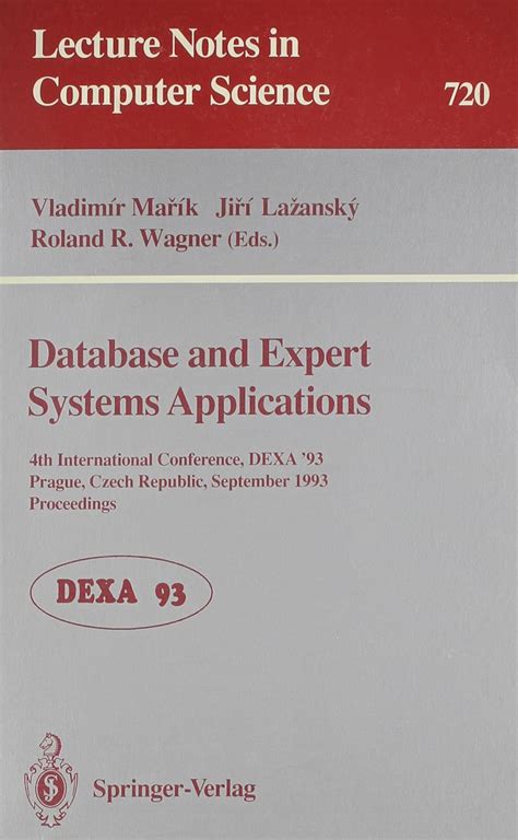 Buy Database And Expert Systems Applications 4th International Conference Dexa 93 Prague