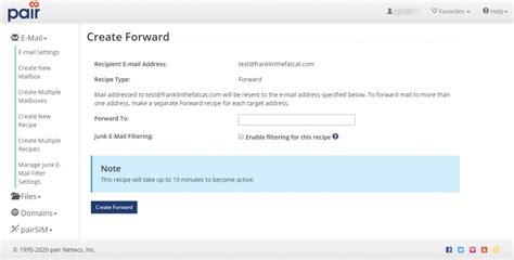 How Do I Set Up Email Forwarding Knowledge Base Pair Networks