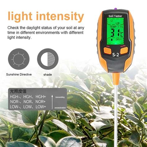 5 в 1 тестер за почва C Tech S 2 влажност на почвата и въздуха Ph