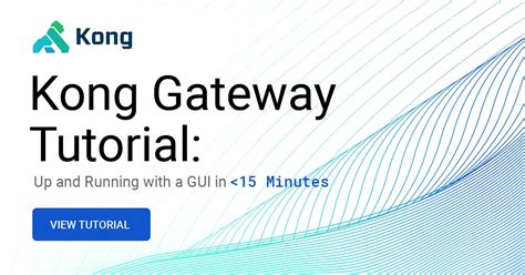 Kong Gateway Tutorial Up And Running With A Gui In