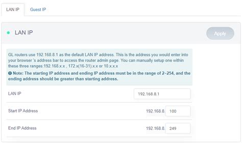 その他の設定 Gl Inet Router Docs 3