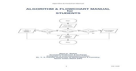 Download Pdf Algorithm And Flowchart Manual For And Flowchart Manual 2 Cic Uhf Preface This