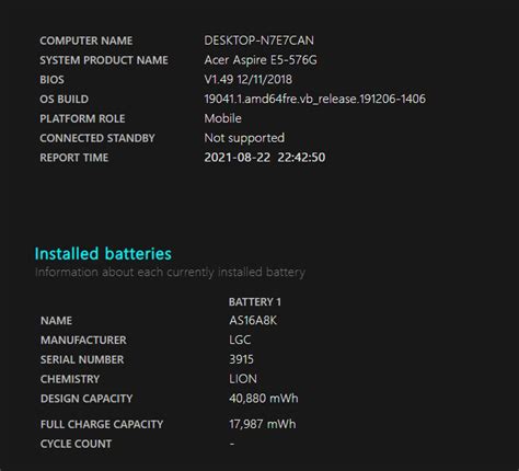 Battery Issue Aspire E G Acer Community