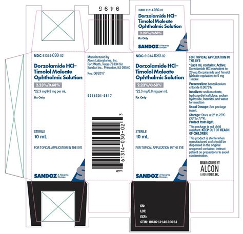 Buy Dorzolamide Hydrochloride And Timolol Maleate Dorzolamide Hydrochloride And Timolol Maleate