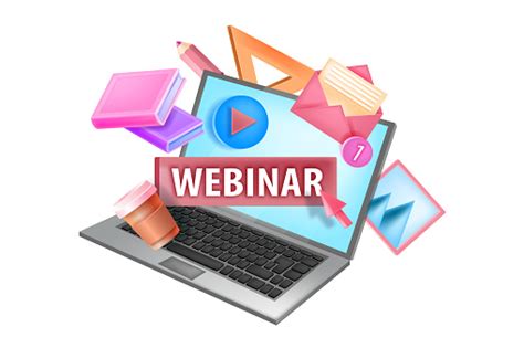 웨비나 온라인 교육 로고 화이트 랩톱 화면에서 격리된 디지털 비디오 코스 벡터 아이콘 0명에 대한 스톡 벡터 아트 및 기타 이미지 Istock
