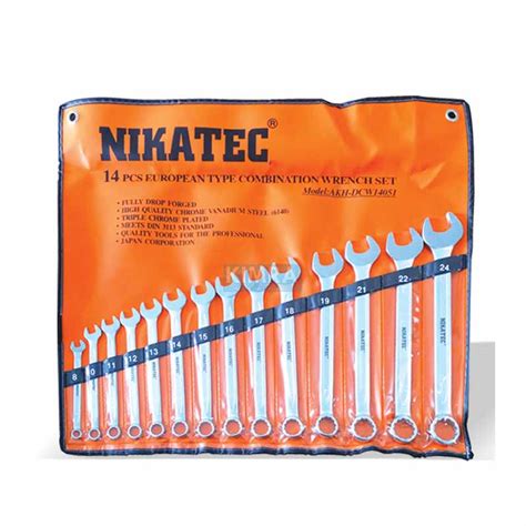 Dcw14051 Nikatec Spanner Set សោឈុត មាត់ជញ្ចៀន១៤ដើម នីកាថិច Kimra Building Trade Co Ltd