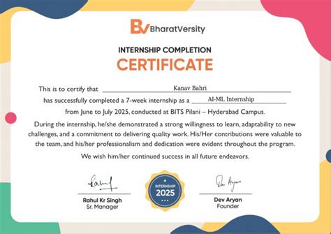 Ai Machinelearning Internshipexperience Bits