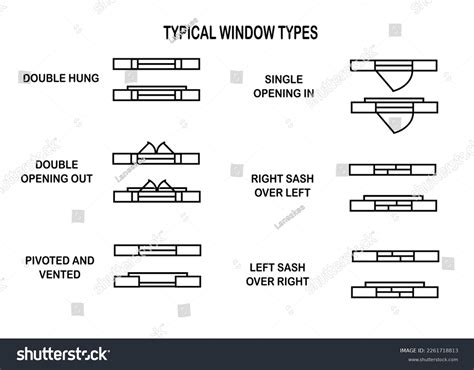 Simple Vector Set Doors Sliding Doors Stock Vector Royalty Free