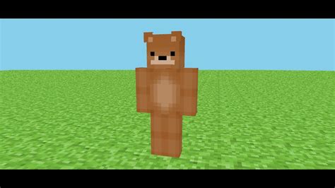 [mcskin3d] Teddy Bear Minecraft Skin Making 마인크래프트 곰인형 스킨 만들기 Nins Nindoll Youtube