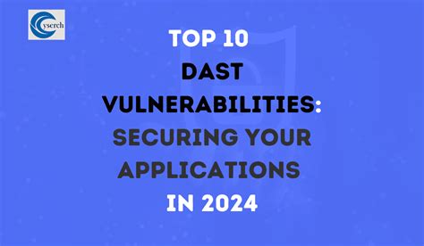 Cyserch Top 10 Dast Vulnerabilities Securing Your Applications In 2024