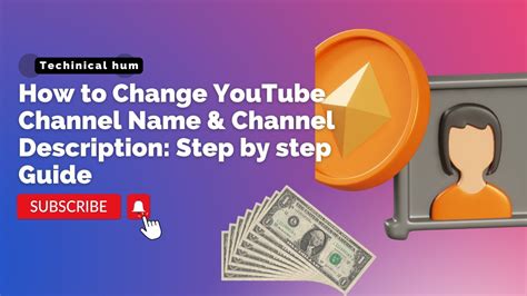 How To Change YouTube Channel Name Channel Description Step By Step