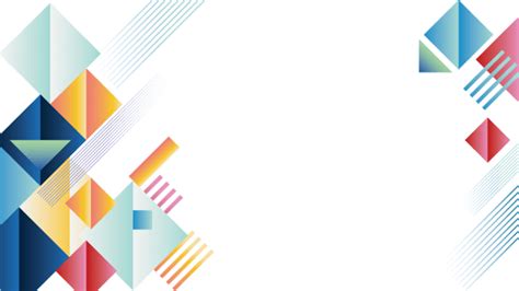 Horizontal Border Hd Transparent Abstract Geometric Colorful Border Horizontal Map Abstract