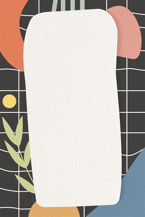 Abstract Botanical Frame Template Vector Premium Vector Rawpixel