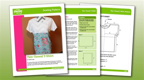 Two Toned T Shirt Pattern National Sewing Circle