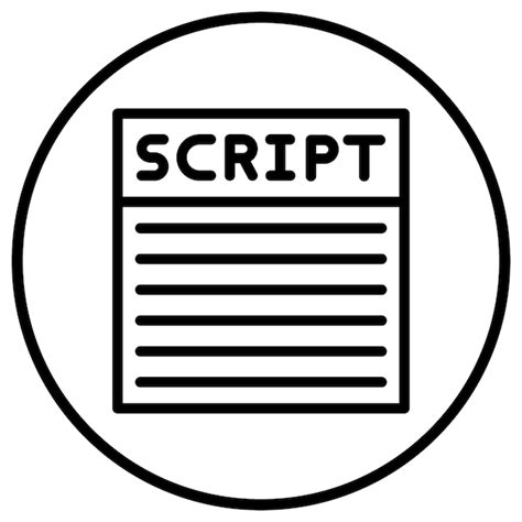 Premium Vector Script Vector Icon Design Illustration