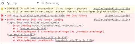 javascript simple hello world in angular2 is giving error stack