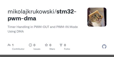 Github Mikolajkrukowskistm32 Pwm Dma Timer Handling In Pwm Out And Pwm In Mode Using Dma